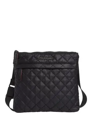 Mz Wallace Metro Quilted Nylon Crossbody Bag - Black