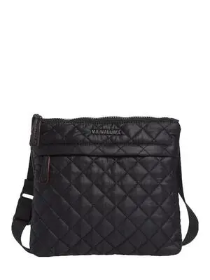 Mz Wallace Metro Quilted Nylon Crossbody Bag - Black