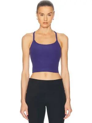 Beyond Yoga Spacedye Slim Racerback Cropped Tank - Eternal Blue Heather