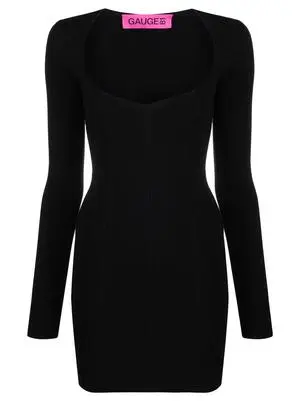 Gauge81 Villar Long-sleeve Mini Dress - Black