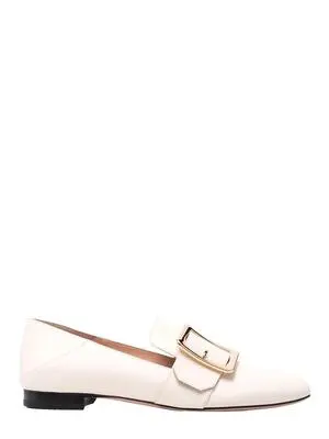 BALLY Janelle Buckle-Detail Leather Loafers