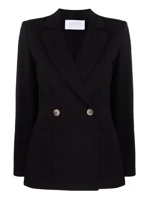 HARRIS WHARF LONDON Harris Wharf London Notched-Lapel Double-Breasted Jacket