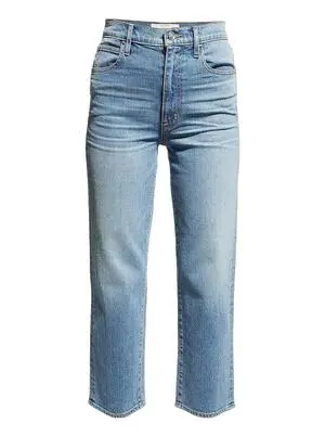 SLVRLAKE London Cropped Straight Jeans - Blue