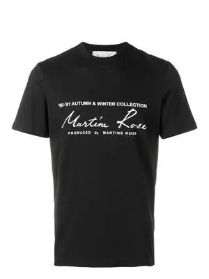 Martine Rose Logo Print T-shirt - Black
