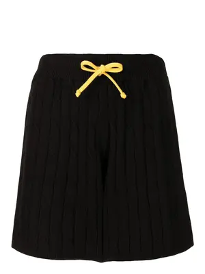 Joshua Sanders Cable-knit Shorts - Black