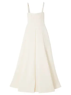 EMILIA WICKSTEAD Oceania Wool-crepe Gown - Ivory