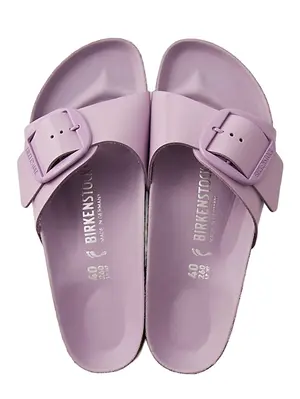 BIRKENSTOCK Madrid Big Buckle High Shine Sandals Crocus