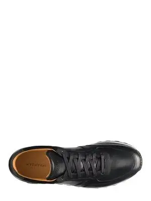 Magnanni Arco Mix-leather Trainer Sneakers - Black