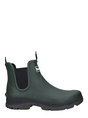 Barbour Nimbus Logo-branded Rubber Ankle Boots - Mid Green