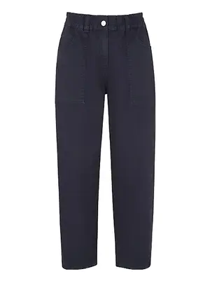 Whistles Tessa Cropped Trousers - Black