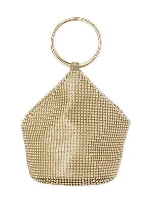 OLGA BERG Bianca Mesh Bucket Bag