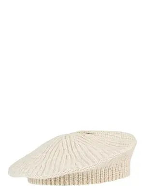 GANNI Knit Beret Brazilian Sand