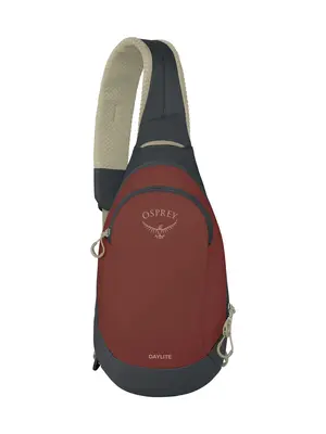 OSPREY Osprey Daylite Water Repellent Sling Backpack Acorn Red/ Tunnel Vision Grey