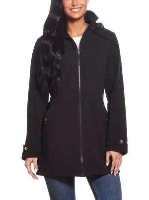 Gallery Water Resistant Hooded Jacket - Black