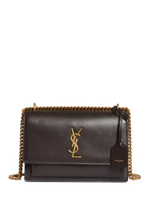 Saint Laurent Saint Laurent Medium Sunset Shoulder Bag Dark Chocolate