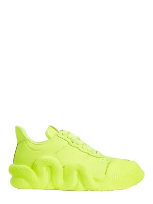 GIUSEPPE ZANOTTI Cobras Snake-trimmed Low-top Sneakers - Yellow
