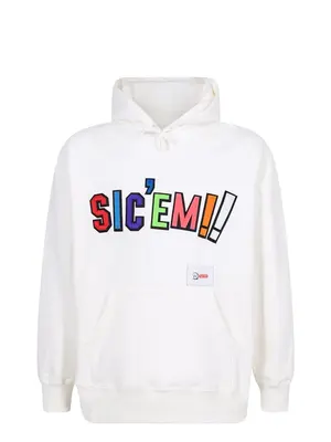 Supreme X Wtaps Sic'em Drawstring Hoodie - White