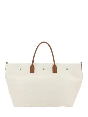 Saint Laurent Maxi Rive Gauche Tote Bag - Neutrals