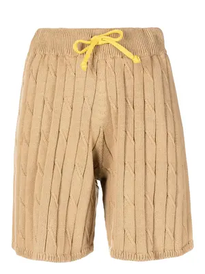 Joshua Sanders Cable-knit Shorts - Brown