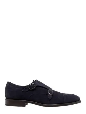 HENDERSON BARACCO Side-buckle Monk Shoes - Blue