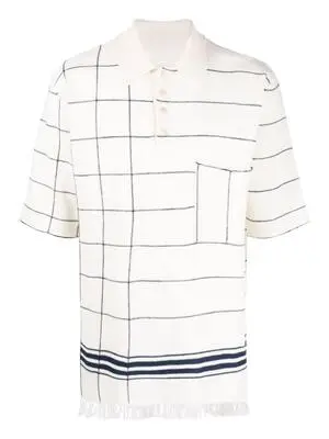 MAISON MARGIELA Striped Polo Shirt - Neutrals
