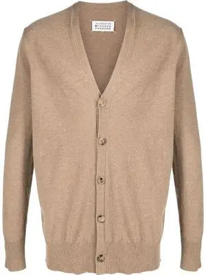 MAISON MARGIELA V-neck Cardigan - Brown