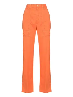 Polo Ralph Lauren Twill Straight-Leg Utility Trousers Orange