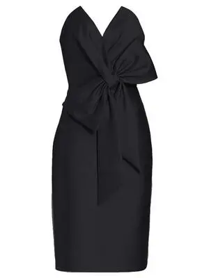 BADGLEY MISCHKA Bow Front Mikado Dress