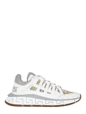 Versace Odissea Leather Sneakers - White