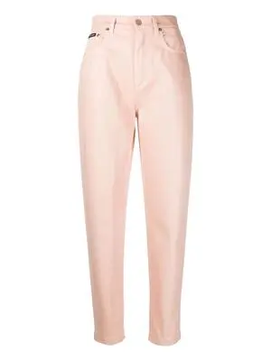 Dolce & Gabbana Tapered High-waisted Trousers - Neutrals