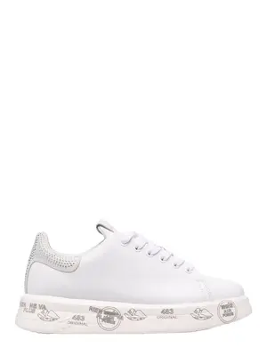 Premiata Belle Crystal-back Sneakers - White