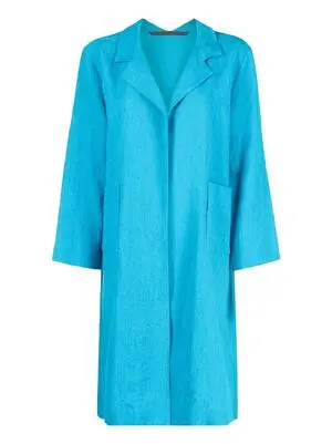 DANIELA GREGIS Oversized Open Front Coat - Blue