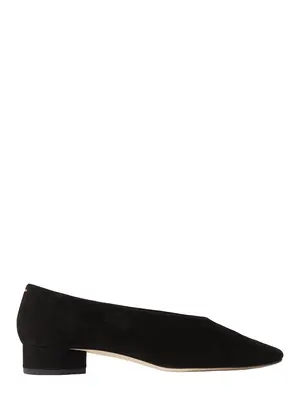 AeydĒ Delia Suede Ballet Flats - Black