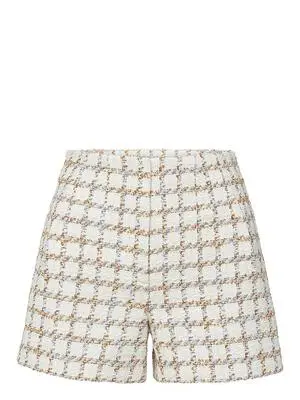 Veronica Beard Jazmin Tweed Shorts - Ecru Multi
