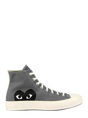 Play Comme Des Garcon Cdg Play X Converse Chuck Taylor All Star Single Heart High-top Sneakers - Grey