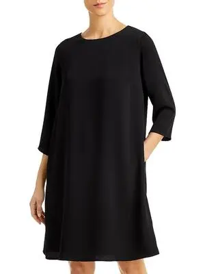 Caroline Rose A-line Dress - Black