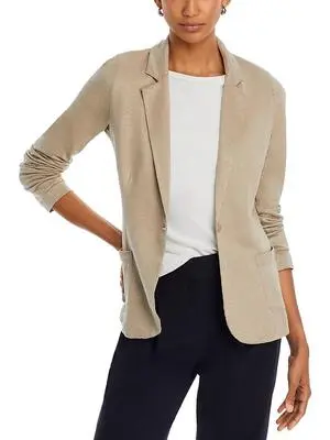 Majestic Filatures Majestic Filatures Fitted Linen Blazer Desert