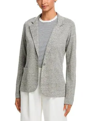 Majestic Filatures Fitted Linen Blazer - Granit
