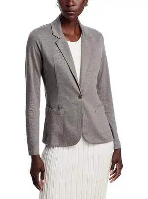 Majestic Filatures Majestic Filatures Fitted Linen Blazer Orage