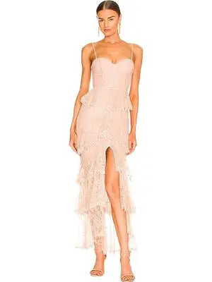 Majorelle Zelda Fitz Gown - Nude