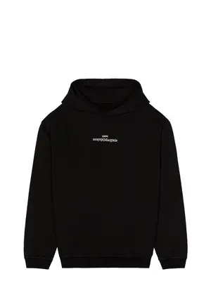 MAISON MARGIELA Upside Down Logo Hoodie - Black