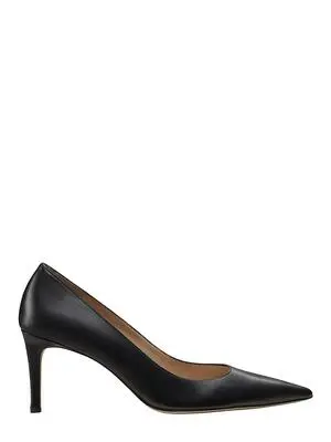 STUART WEITZMAN Leather Stiletto Pumps - Black