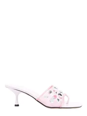SERGIO ROSSI 75mm Crystal-embellished Sandals - Pink