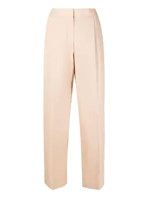JIL SANDER High-waisted Trousers - Neutrals