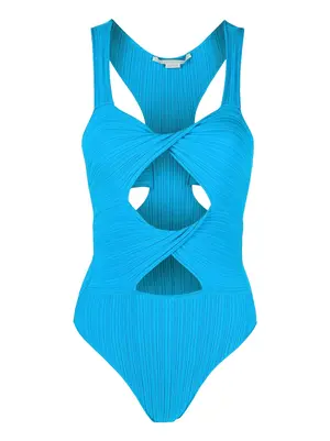 Stella McCartney Cut-out Knit Bodysuit - Blue