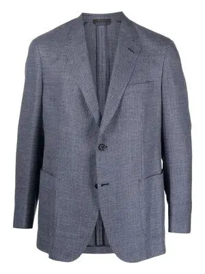 BRIONI Houndstooth Single-breasted Blazer