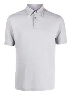 ZANONE Short-sleeved Polo Shirt - Grey