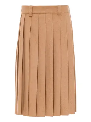 Miu Miu Fully-pleated Skirt - Neutrals