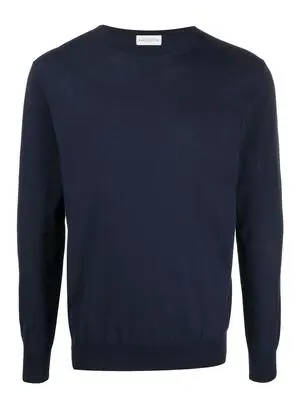 BALLANTYNE Crew-neck Knit Jumper - Blue