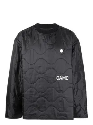 OAMC Peacemaker Print Quilted Jacket - Black